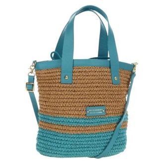 Burberry Sac &agrave; main en raphia Pre-owned - Femme - Pre-owned - Bleu - Taille: ONE Size