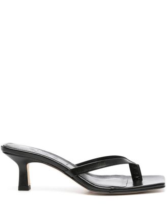 Aeyde mules en cuir 55 mm - Noir