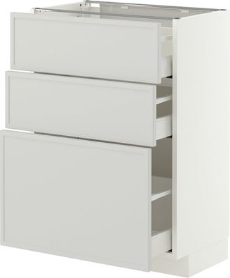 IKEA METOD / MAXIMERA Unterschrank mit 3 Schubladen