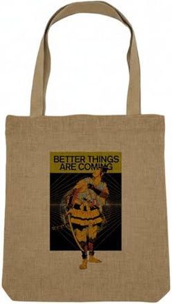 Fabulous Sac Shopping Tote Bag Aspect Lin - Better Things Are Coming D&eacute;tournement Collage Vintage Illustration Art Humour Parodie Meme Zoomer Estampe Japon - S