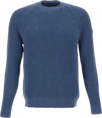 Roberto Ricci Design Pull rond en coton 7 Techno Wash - Homme - Pulls - Bleu - Taille: XL