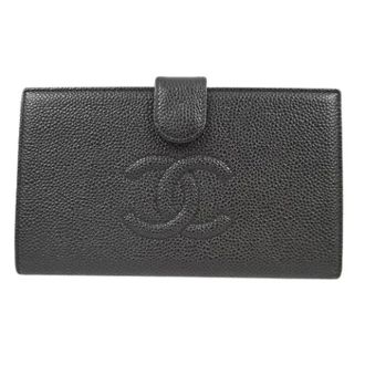 Chanel Portefeuille en cuir Pre-owned - Femme - Pre-owned - Noir - Taille: ONE Size