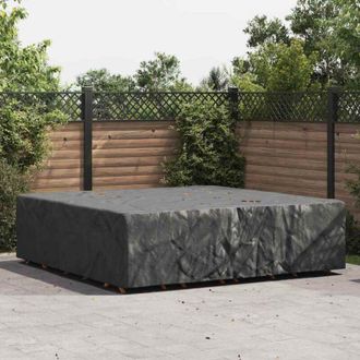 vidaXL Gartenm&ouml;belabdeckung Schwarz 275 x 275 x 70 cm 600D vidaXL