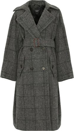 Max Mara Femme, Manteaux, Gris, Taille: 44 FR Manteaux ceintur&eacute;s