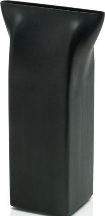 Alessi Vase ASH01 B Edelstahl 18/10 mit schwarzer PVD-Beschichtung, 3
