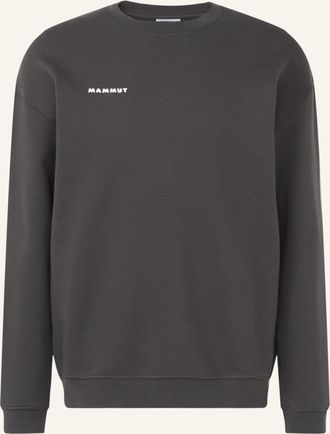 Mammut Mammut Midlayer-Pullover Base Ml Crew Neck Mini Logo grau