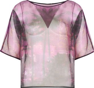 Patrizia Pepe 8C0360 Blouse - Femme - Blouses et Chemises - Multicolore - Taille: 34 FR