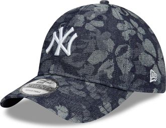 New Era 9Twenty Damen Cap - FLORAL Denim New York Yankees