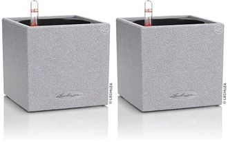 Lechuza Canto Stone 14 hochwertiger Kr&auml;uterw&uuml;rfel mit Stick-Bew&auml;sserungssystem, steingrau (Packung mit 2)