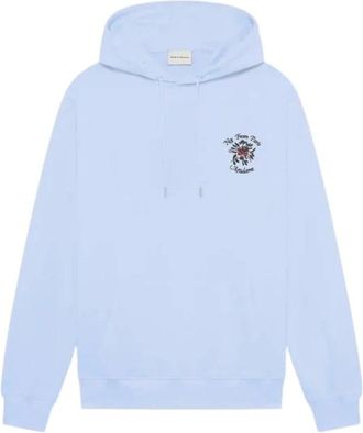 Dr&ocirc;le de Monsieur Homme, Sweatshirts et sweats &agrave; capuche, Bleu, Taille: L Felpa 100% Cotone