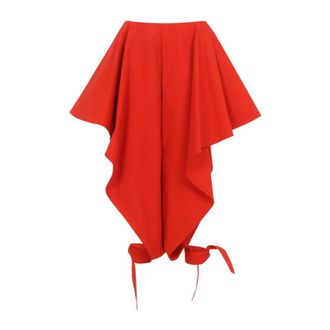 Alaia Femme, Pantalons, Rouge, Taille: 38 FR Pantalon en coton &agrave; panneaux