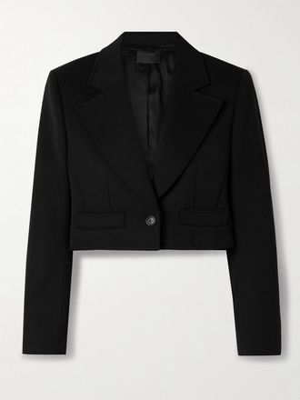 Nili Lotan Belino Verk&uuml;rzter Blazer Aus Woll-twill - Schwarz