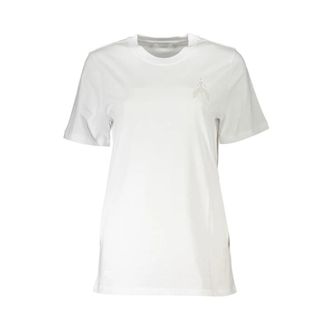 Patrizia Pepe Schickes Besticktes Crew Neck Tee - - Tops - Damen - Wei&szlig; - XS