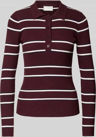 Neo Noir Longsleeve aus Viskose-Mix mit Polokragen Modell Jillan