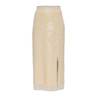 Rag & Bone Kali Pailletten-Midirock - - Skirts - Damen - Beige - S