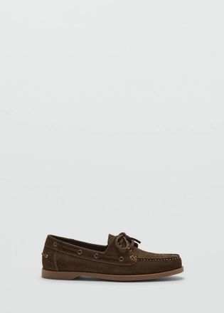 Mango Chaussures bateau cuir marron - Homme - 39 - MANGO MAN