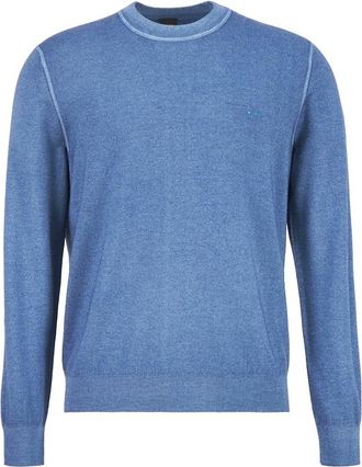 Boss Orange by Hugo Boss BOSS Orange Herren Pullover grün Schurwolle unifarben