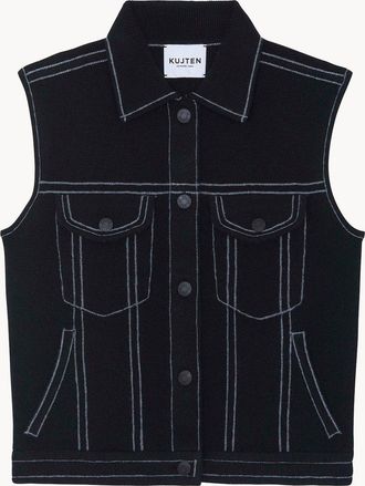 Kujten Veste cachemire sans manches, 4 fils - Veste Jess