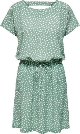 Only Onlmariana Myrina Life Dress Ptm Robe Chemise, Vert Chinois/AOP : Carreaux à Pois, 38 Femme