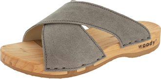 Woody Damen Mila Clog Pantolette, Sand, 39 EU