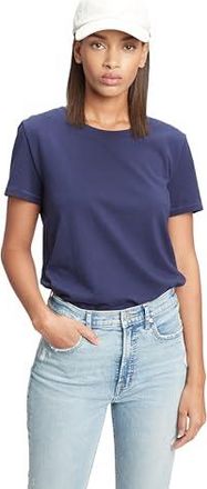 GAP T-shirt à manches courtes bio vintage à col rond pour femme, Uniforme bleu marine, Taille M