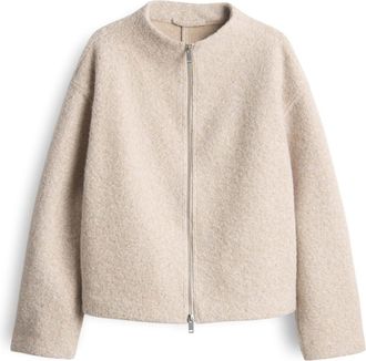 OPUS Damen Jacke | HURLIE Regular Boxy Boucl&eacute;jacke Macadamia, 38