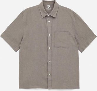 Arket Lockeres Leinenhemd -Grau