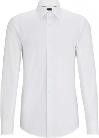 HUGO BOSS Homme, Chemises, Blanc, Taille: 4XL Hank Shirt