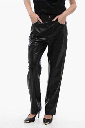 Nanushka Faux Leather VINNI 5-Pockets Pants size Xl