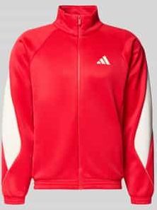 adidas Trainingsjacke mit Stehkragen und Logo