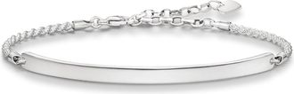 Thomas Sabo Thomas Sabo Damen-Armband Love Bridge 925 Silber Zirkonia schwarz 18 cm - LBA0008-001-12-L18v