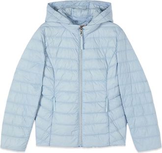 Oltre Femme, Vestes, Bleu, Taille: 38 FR Doudoune L&eacute;g&egrave;re en Vraies Plumes