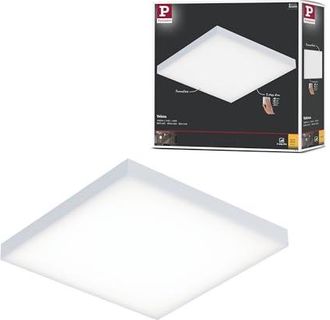 Paulmann 79820 Panneau LED Velora carré incl. 1x12 watts gradable Éclairage de plafond Blanc dépoli Panneau lumineux Métal Luminaire de plafond 3000 K