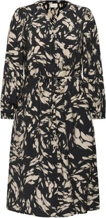 Kaffe Curve Femme, Robes, Multicolore, Taille: 52 FR Shana Graphic Dot Shirt Dress