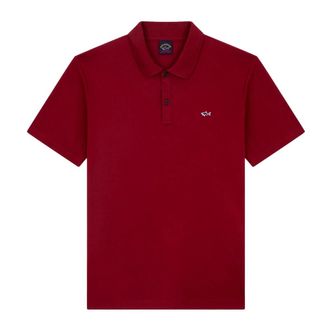 Paul & Shark Homme, Tops, Rouge, Taille: XL Polo Piqu&eacute; avec Badge Requin
