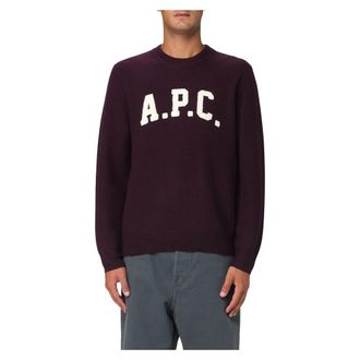 A.P.C. Stilvolle Jay Pullover f&uuml;r M&auml;nner - - Knitwear - Herren - Rot - S