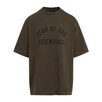Fear of God Homme, Tops, Vert, Taille: XL T-shirt ras du cou en jersey