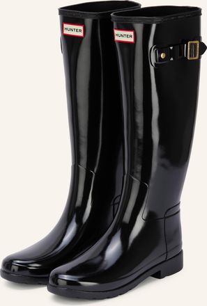 Hunter Gummistiefel Refined Tall schwarz
