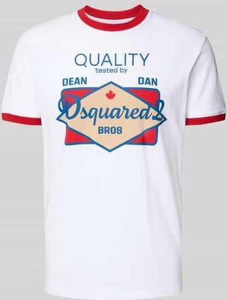 Dsquared2 Regular Fit T-Shirt aus reiner Baumwolle