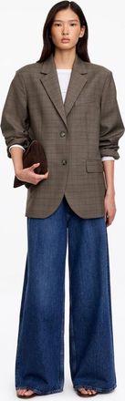 Arket Relaxed Wool-Blend Blazer -Braun