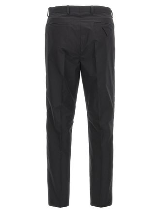 Prada Mens Black Cotton Dress Pants