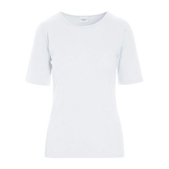 Bitte Kai Rand Femme, Tops, Blanc, Taille: 40 FR Blouse en maille c&ocirc;tel&eacute;e blanche style Naibu