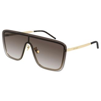 Saint Laurent Gold/Braun get&ouml;nte Sonnenbrille - - Accessories - Herren - Gelb - ONE SIZE