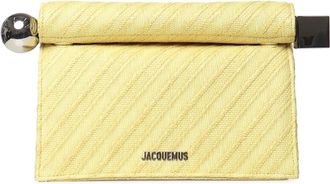 Jacquemus Femme, Sacs, Jaune, Taille: ONE Size Rond Carr&eacute; Clutch