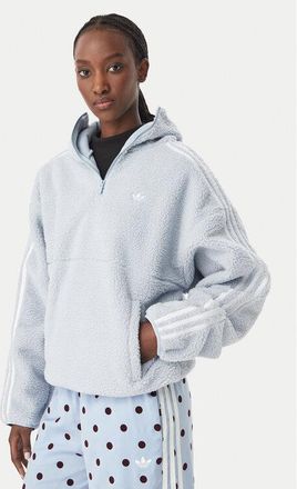 adidas Sweatshirt Adiluna Season 2 X Jennie Fleece Hoodie Jacket LD8925 Hellblau Regular Fit
