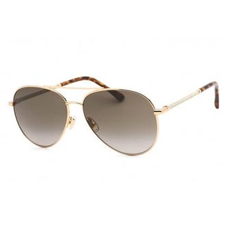 Jimmy Choo London Devan/s 06J/HA GOLD HAVANA Sunglasses Womens Steel, Standard, 59