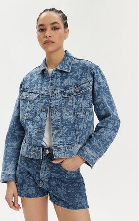 Lee Jeansjacke Rider 112349588 Blau Slim Fit