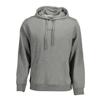 Guess Homme, Sweatshirts et sweats &agrave; capuche, Gris, Taille: S Sweat &agrave; Capuche en Coton Gris