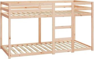 vidaXL Lit superposé 90x190 cm Bois de pin massif Vidaxl