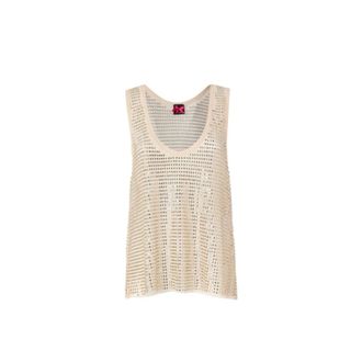 Pinko Pinko, Femme, Tops, Jaune, Taille: 36 FR Dyane Tank Top